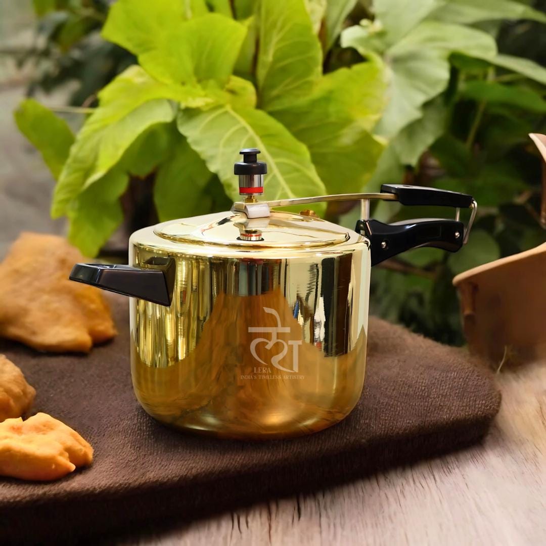 100% Pure Brass Solid Cooker With Tin Coating ( Kalai ) Inside ...