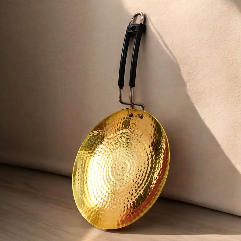 Brass Tawa - Authentic Indian Cooking Tawa for Rotis, Parathas, Brass ...