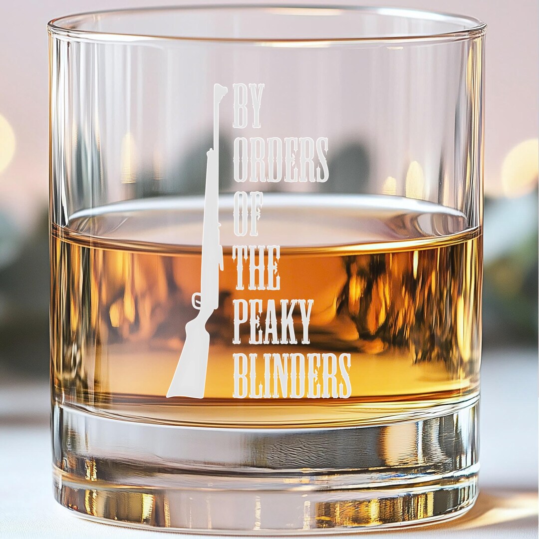 Peaky Blinders Whiskey Glass, Peaky Whiskey Glass, Whiskey Gift ...