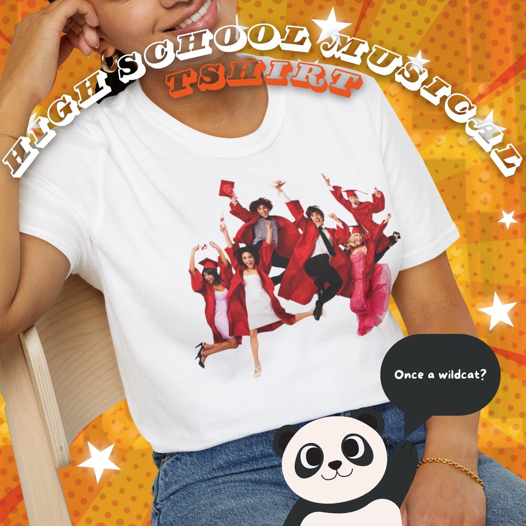 High School Musical T-shirt Wildcats Graduation Tee HSM Movie Shirt ...