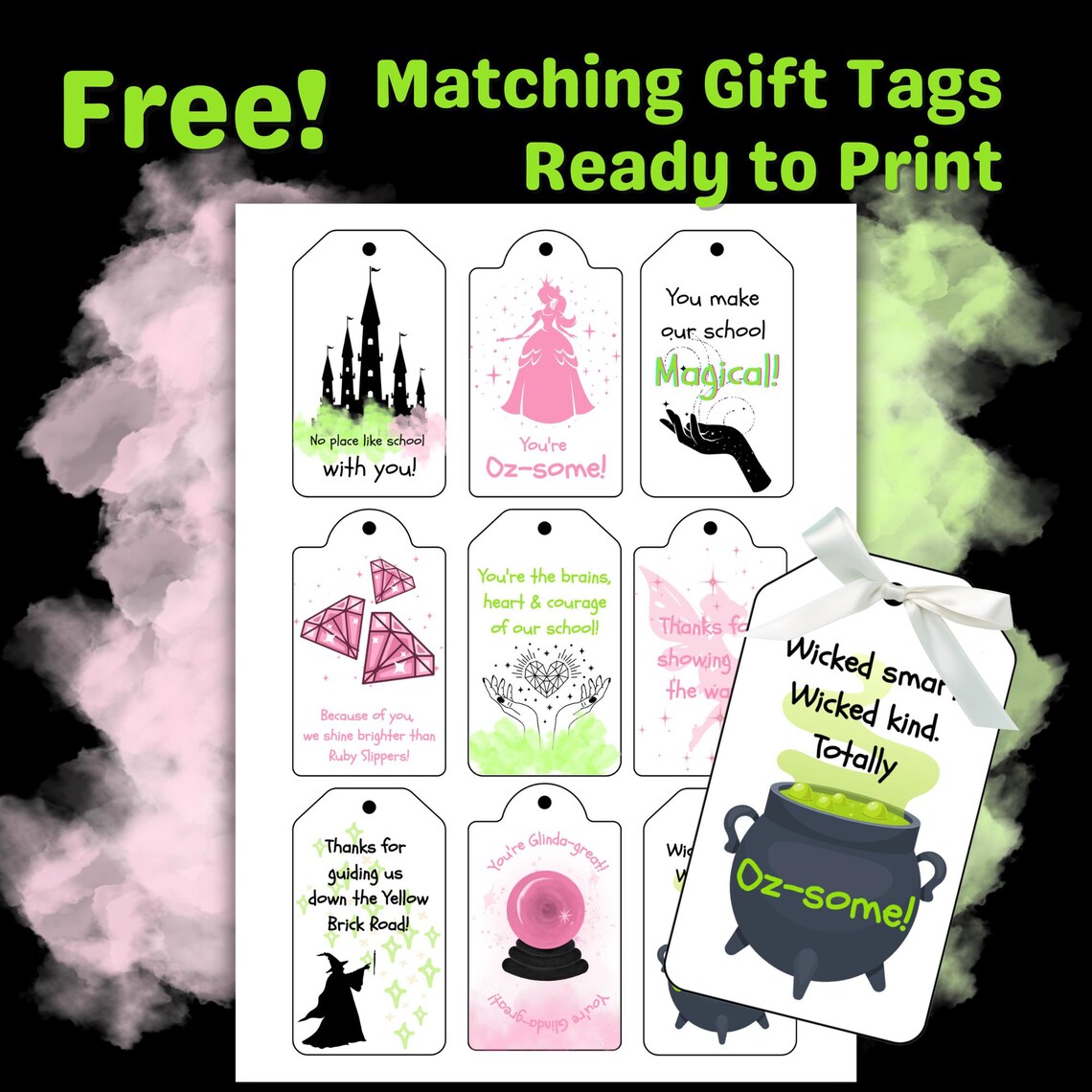 Wizard of Oz Teacher Appreciation Week Flyer: Wicked Theme Teacher ...