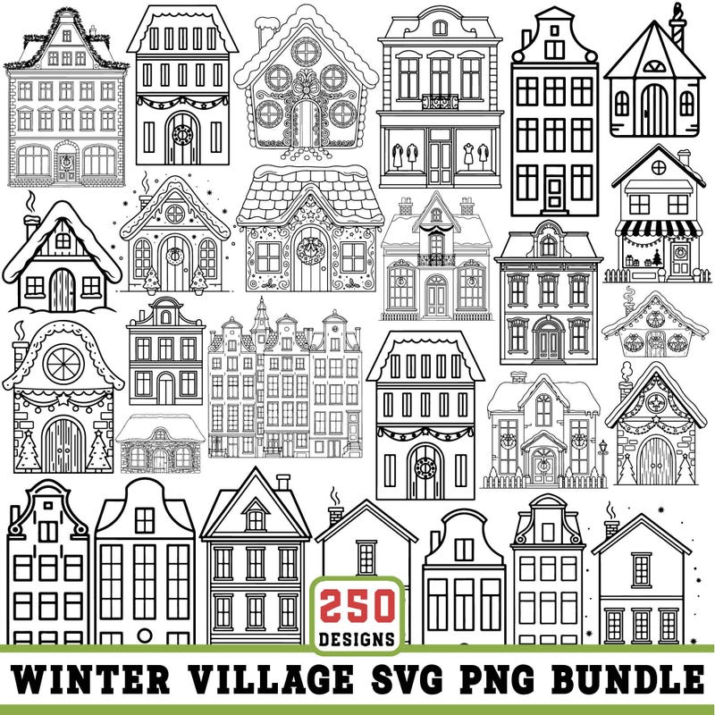 Winter House Decal - Etsy