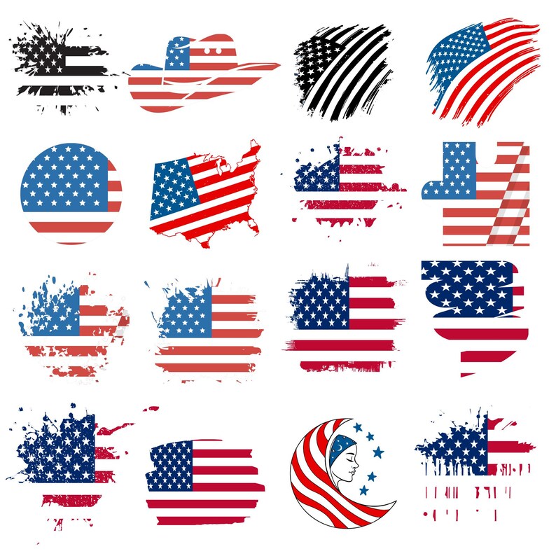American Flag Svg Bundle | United States Flag Svg | USA Flag Svg | 4th ...