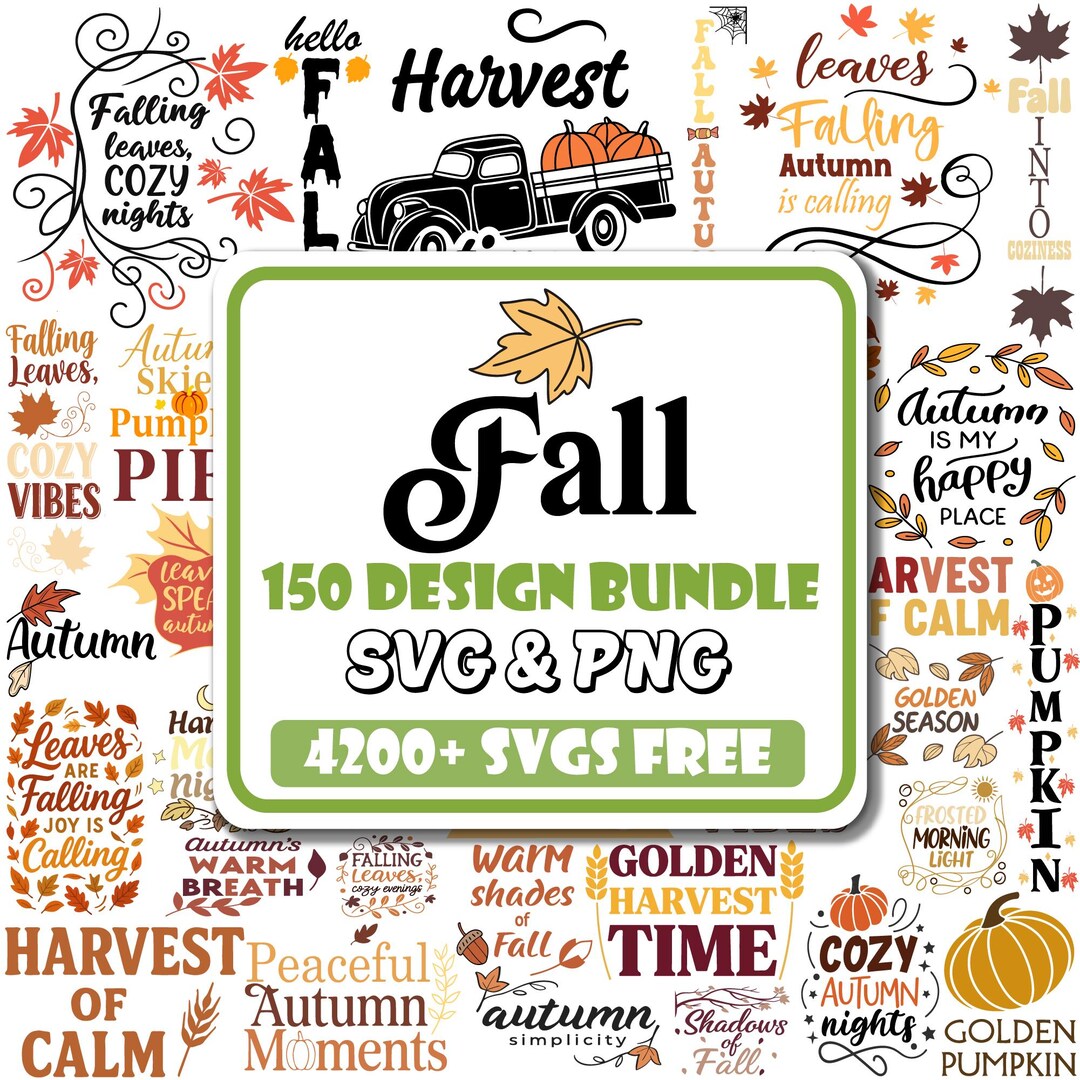 Mega Fall SVG Design Bundle | Autumn Graphics (digital Download) - Etsy