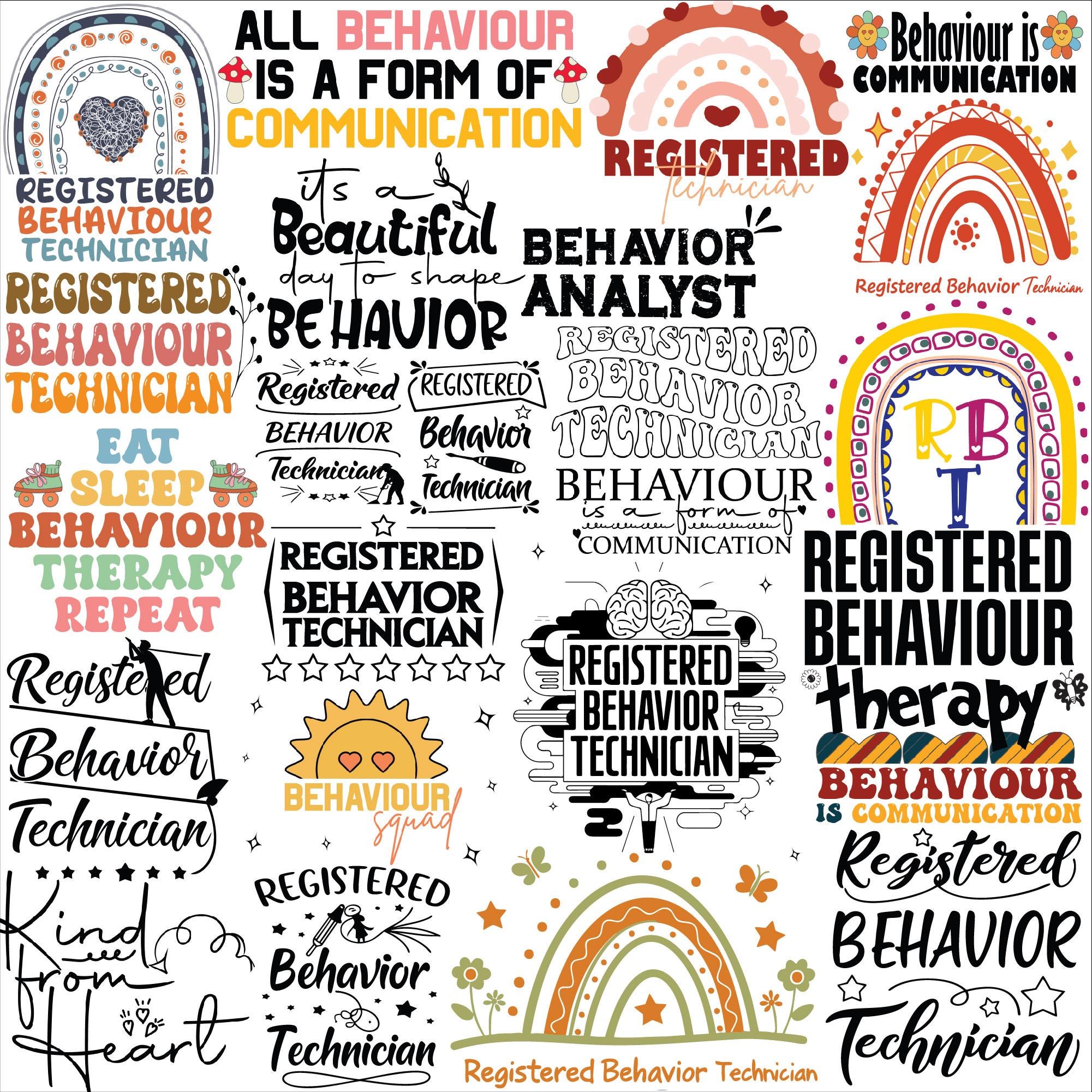 Registered Behavior Technician Svg Bundle | Rbt Svg | Bcba Svg ...