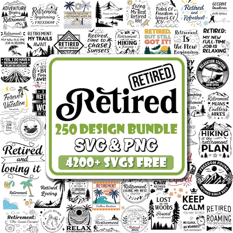 Retirement Svg - Etsy