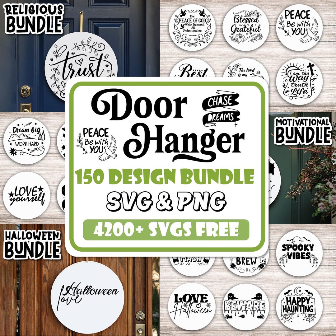 Door Hanger SVG Bundle: 150+ Welcome Sign Designs (digital Download) - Etsy