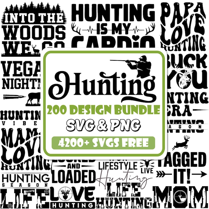 Hunting SVG Bundle: Deer, Quotes, and More (digital Files) - Etsy