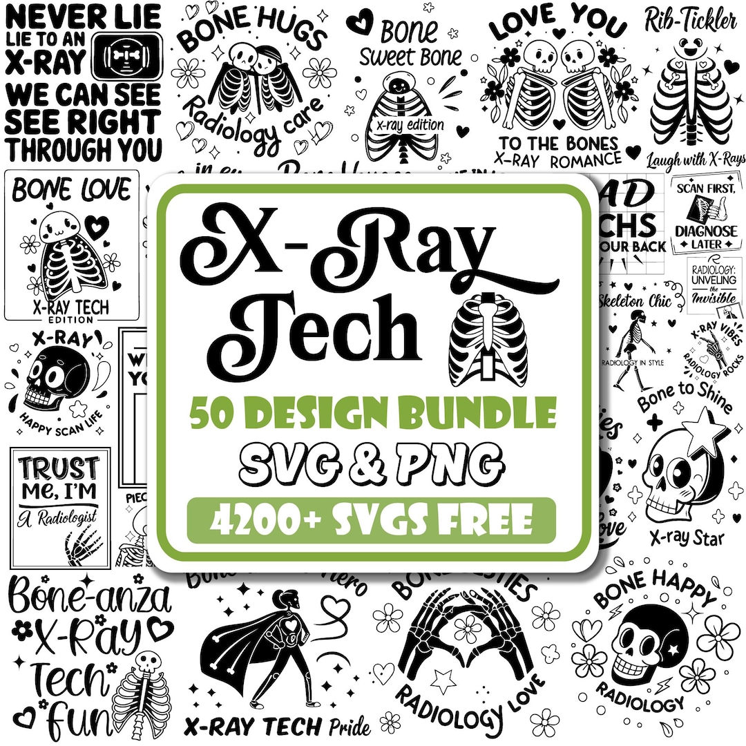 X Ray Tech Svg Bundle |radiologist Svg |X Ray Technician Svg ...