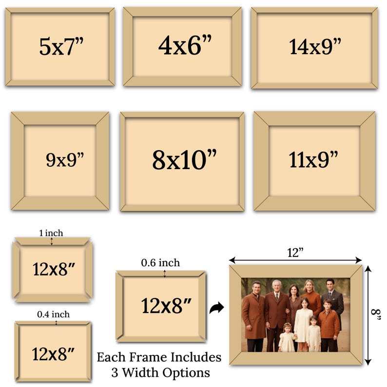 Laser Cut Picture Frame SVG Bundle: Classic & Modern Frame Patterns ...