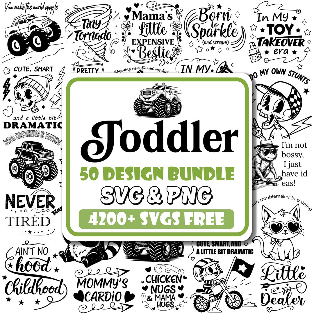 Toddler SVG Bundle |mini Mood Maker Svg |toddler Vibes Svg |toddler ...