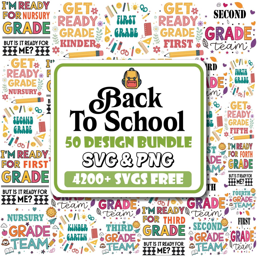 Back to School SVG Bundle: Teacher & Kid's Designs (digital Download ...