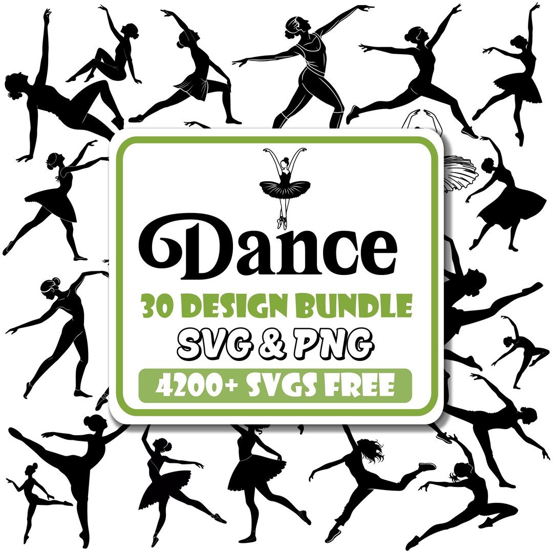 Dance SVG Bundle |dance Pose Silhouette |dance Lover Svg |freestyle ...
