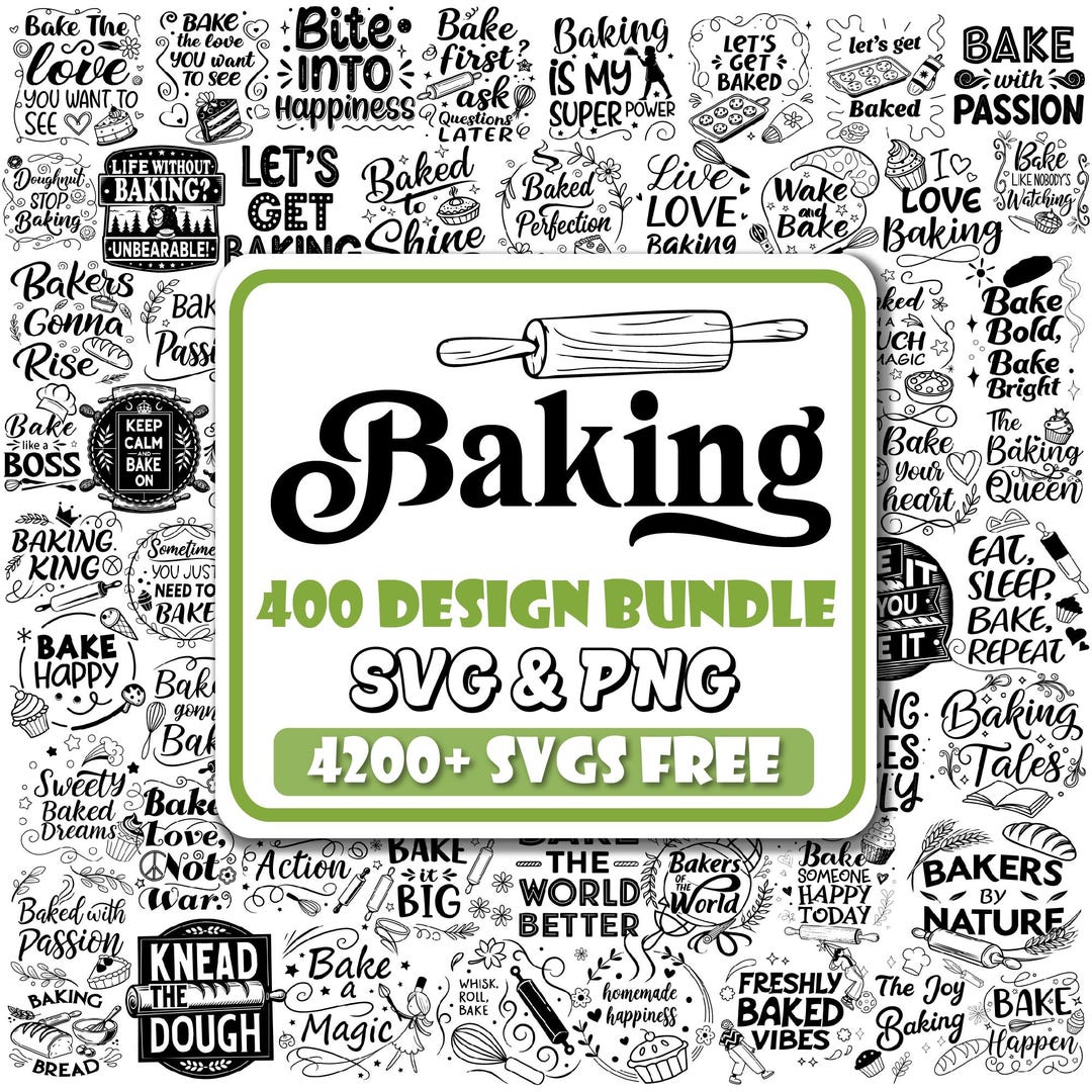 Baking SVG Bundle | Kitchen Quotes, Cookies, Pies (digital Download) - Etsy