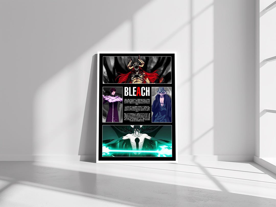 Bleach Digital Poster - Ichigo Kurosaki Printable Wall Art 18x24 Inch ...