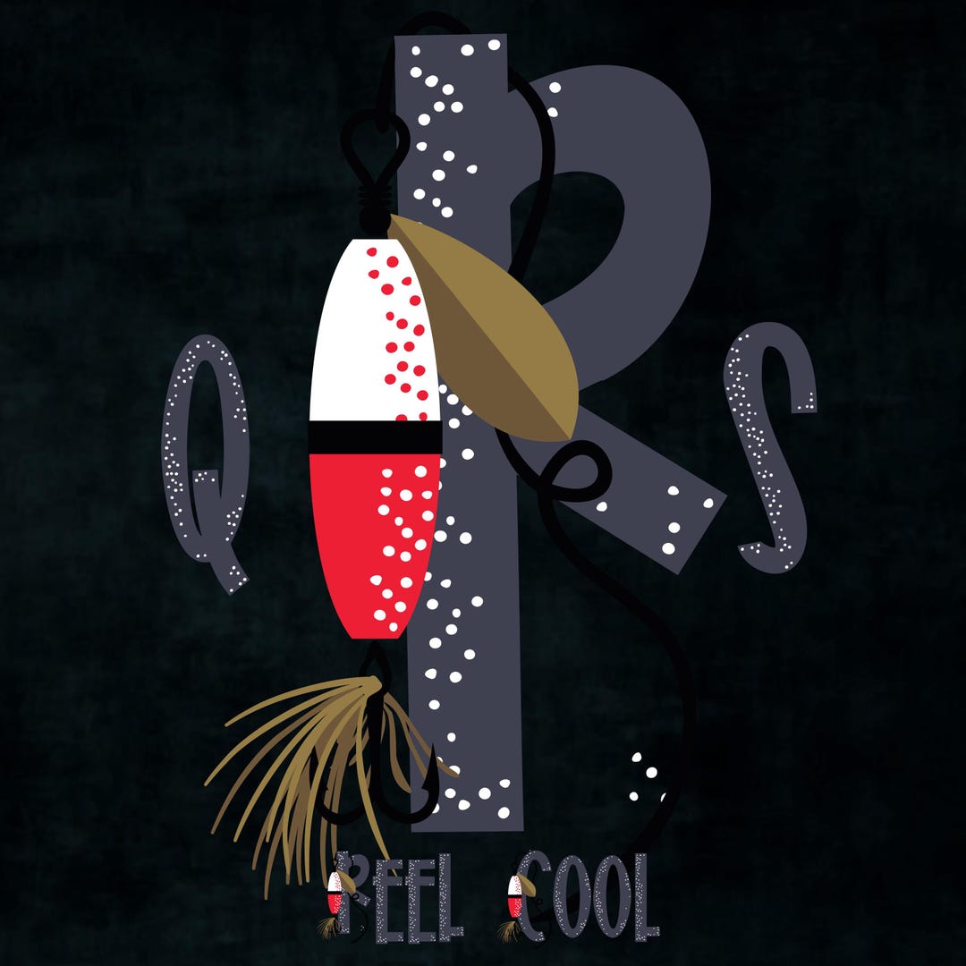 Reel Cool DIGITAL DOWNLOAD Custom Name Personalized Initials Png Jpg ...