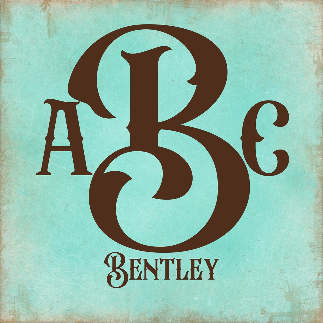 Bentley Vinyl Decals Custom Name Personalized Initials Wedding ...