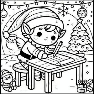 Magic Christmas- Cute and Comfy Coloring Book for Kids and Adults ...
