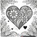 Pack of 25 Coloring Pages of Cute Little Hearts for Children and Adults ...
