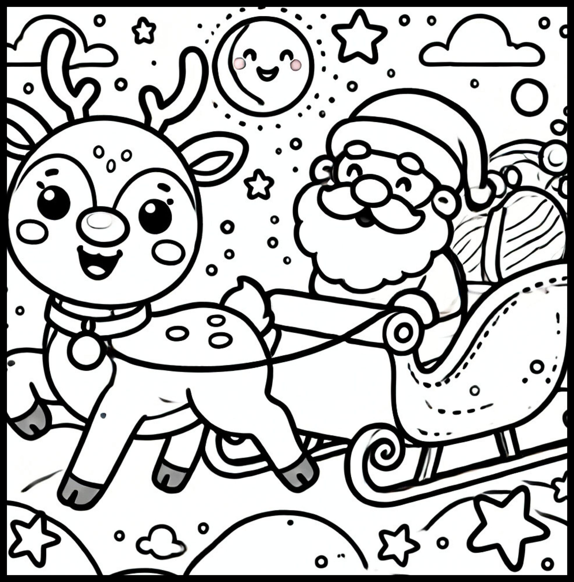 Magic Christmas- Cute and Comfy Coloring Book for Kids and Adults ...