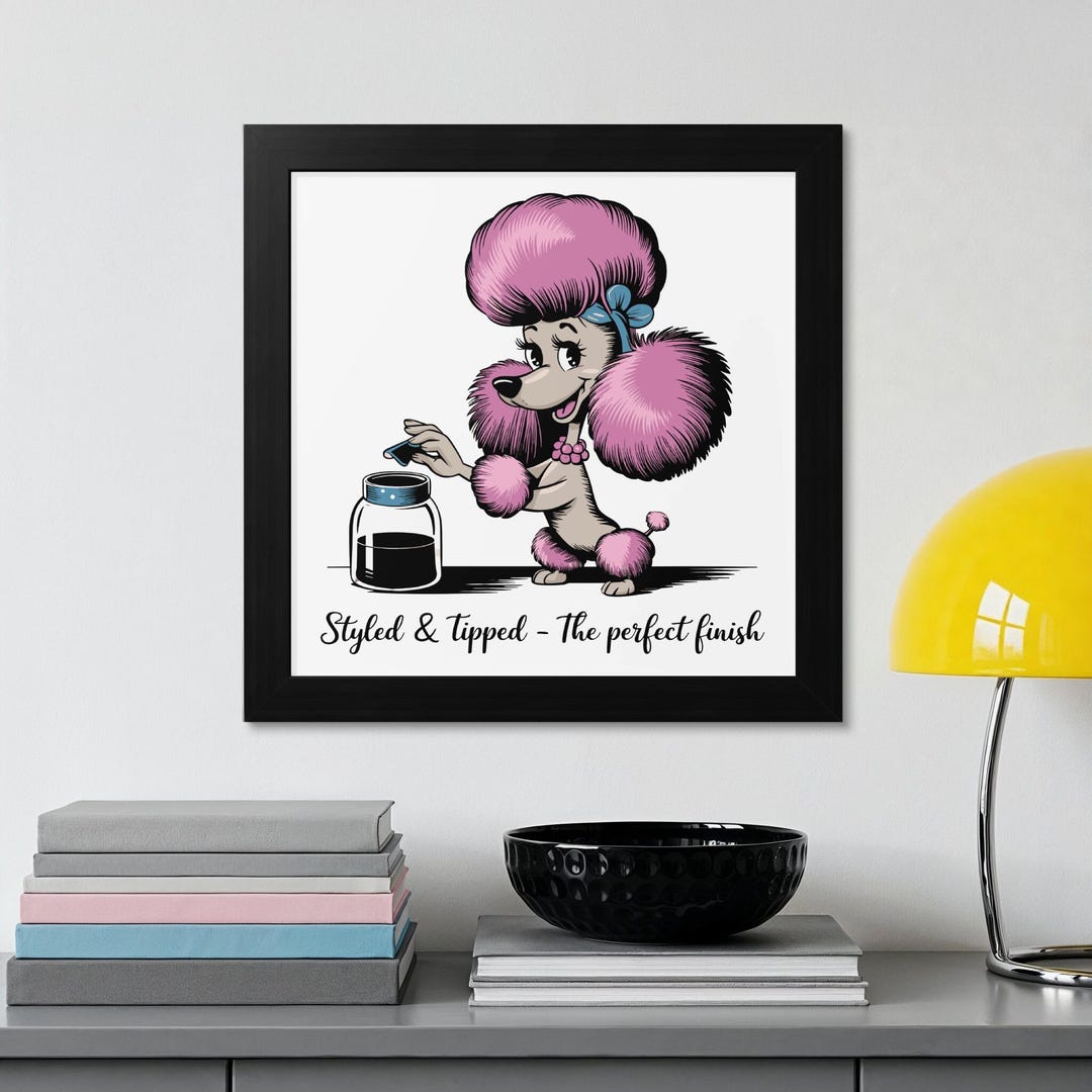 Funny Poodle Tip Jar Sign Clip Art, SVG, PNG, Printable File, Cute ...