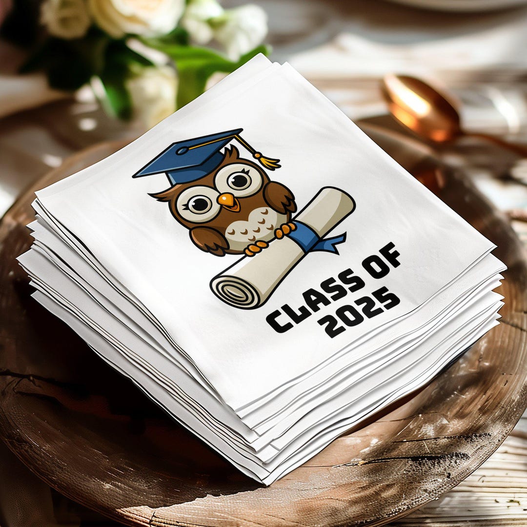 2025 Graduation Digital, Cute Owl Grad, Senior Year Download, Congrats ...