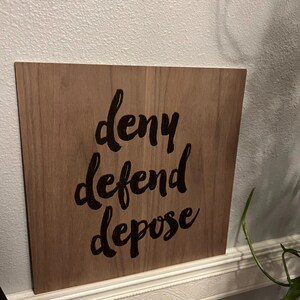 Until They Let Us Live Laugh Love, It's Deny Defend Depose. - Etsy