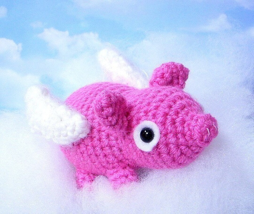 Amigurumi Flying Pig / Piglet - Crochet Amigurumi Animal Toy Pattern ...