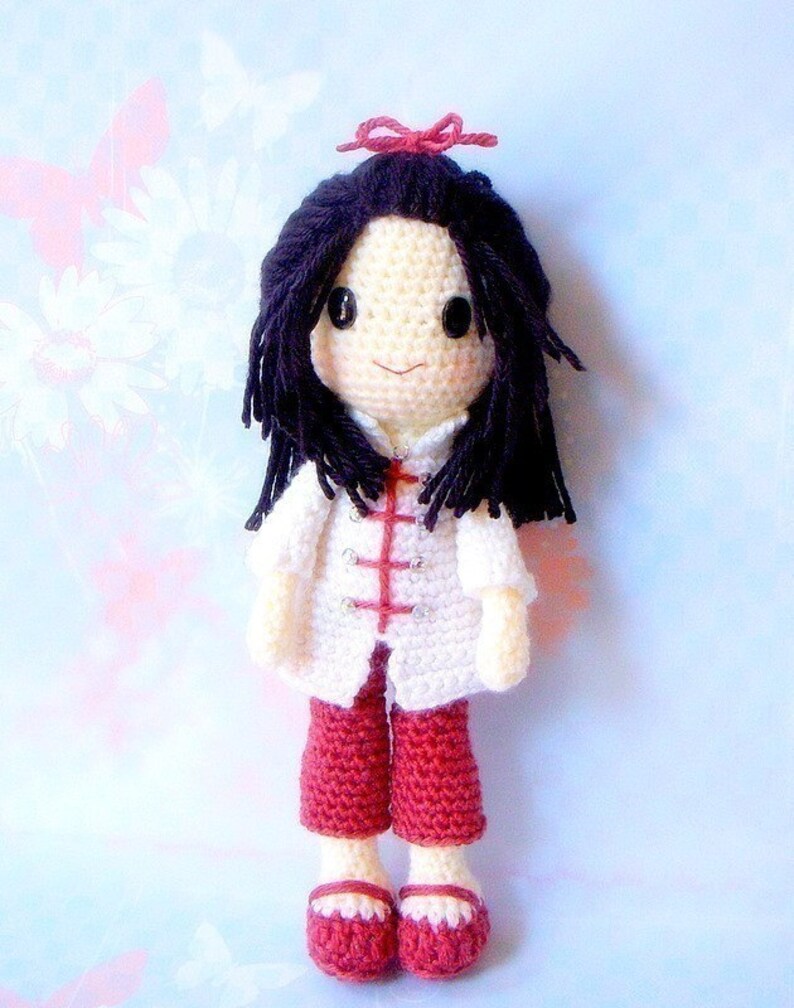 Ling Ling - Handmade Crochet Amigurumi Girl Doll Pattern / PDF - Etsy