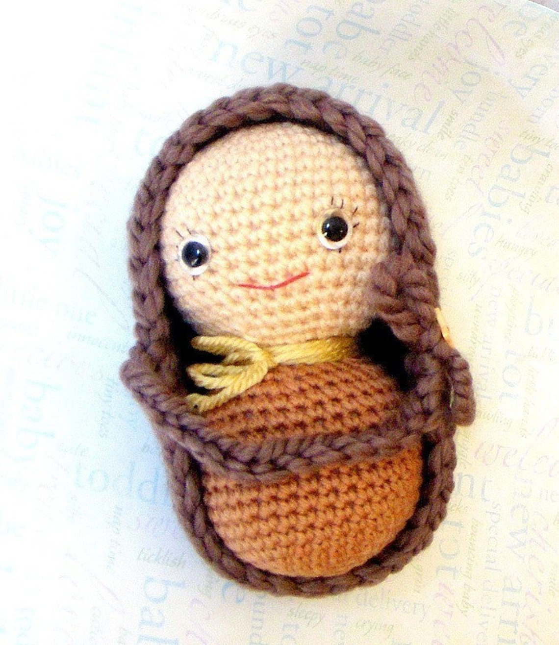 Big Peanut Baby Amigurumi Pattern Crochet Doll Tutorial - Etsy UK