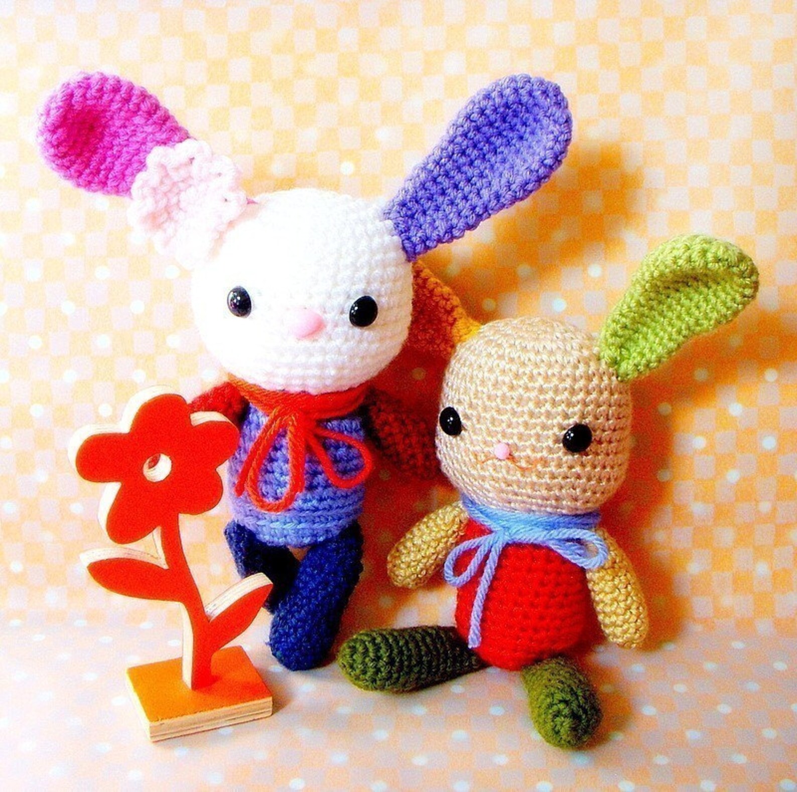 Amigurumi Bunny Pattern - Rainbow Bunny - Crochet Animal Tutorial PDF ...