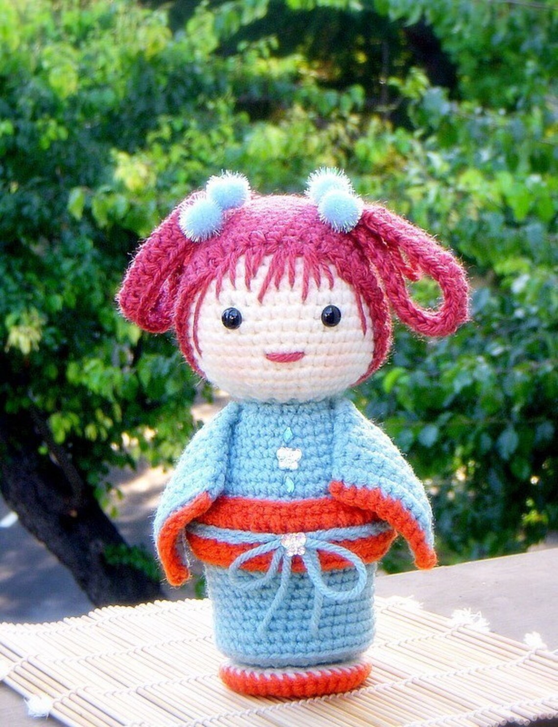Crochet Amigurumi Pattern - Chocho - Kokeshi Doll Tutorial PDF - Etsy