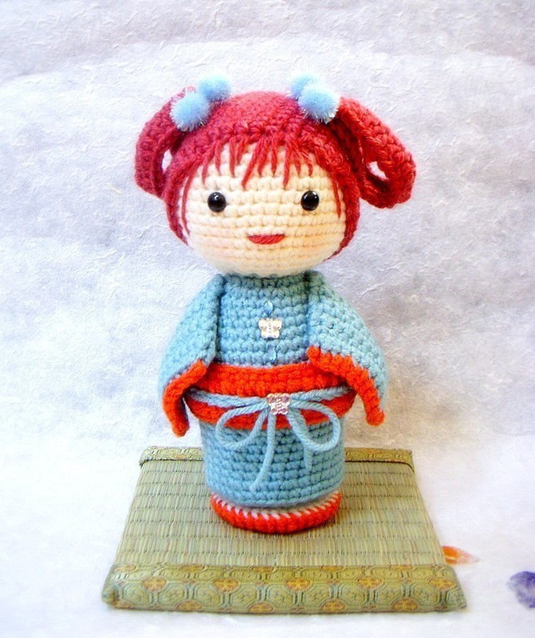 Crochet Amigurumi Pattern - Chocho - Kokeshi Doll Tutorial PDF - Etsy