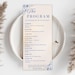 Editable Menu and Program Template, Birthday Dinner Menu Cards ...