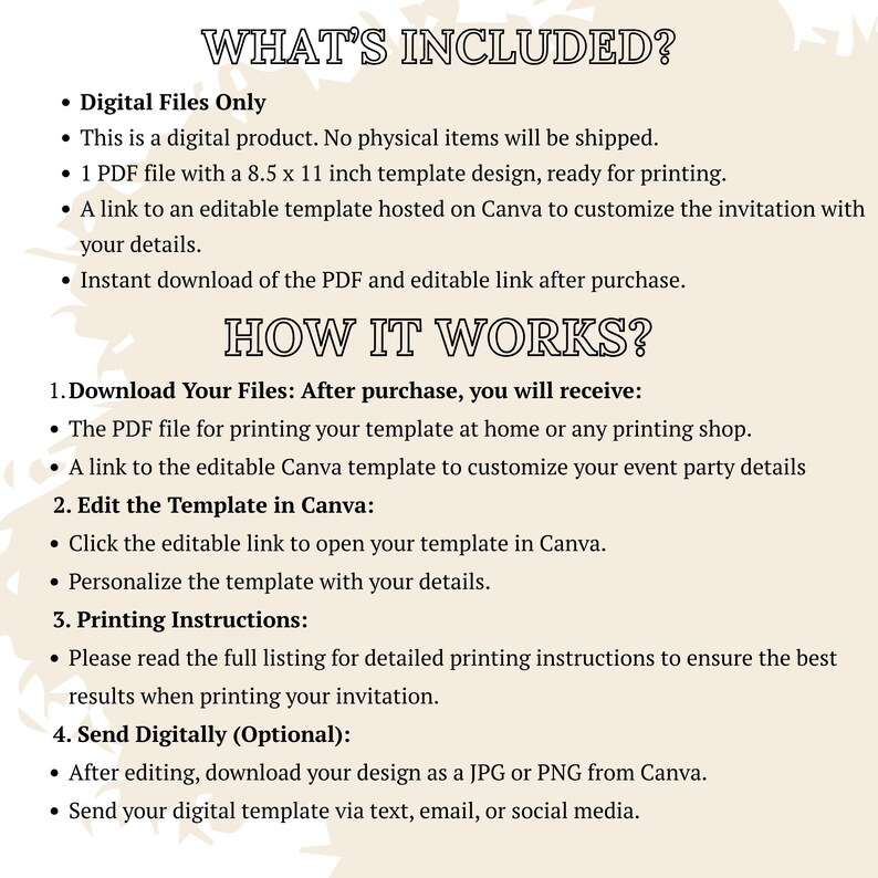 Birthday Party Program Template Bifold Event Programme, Elegant ...