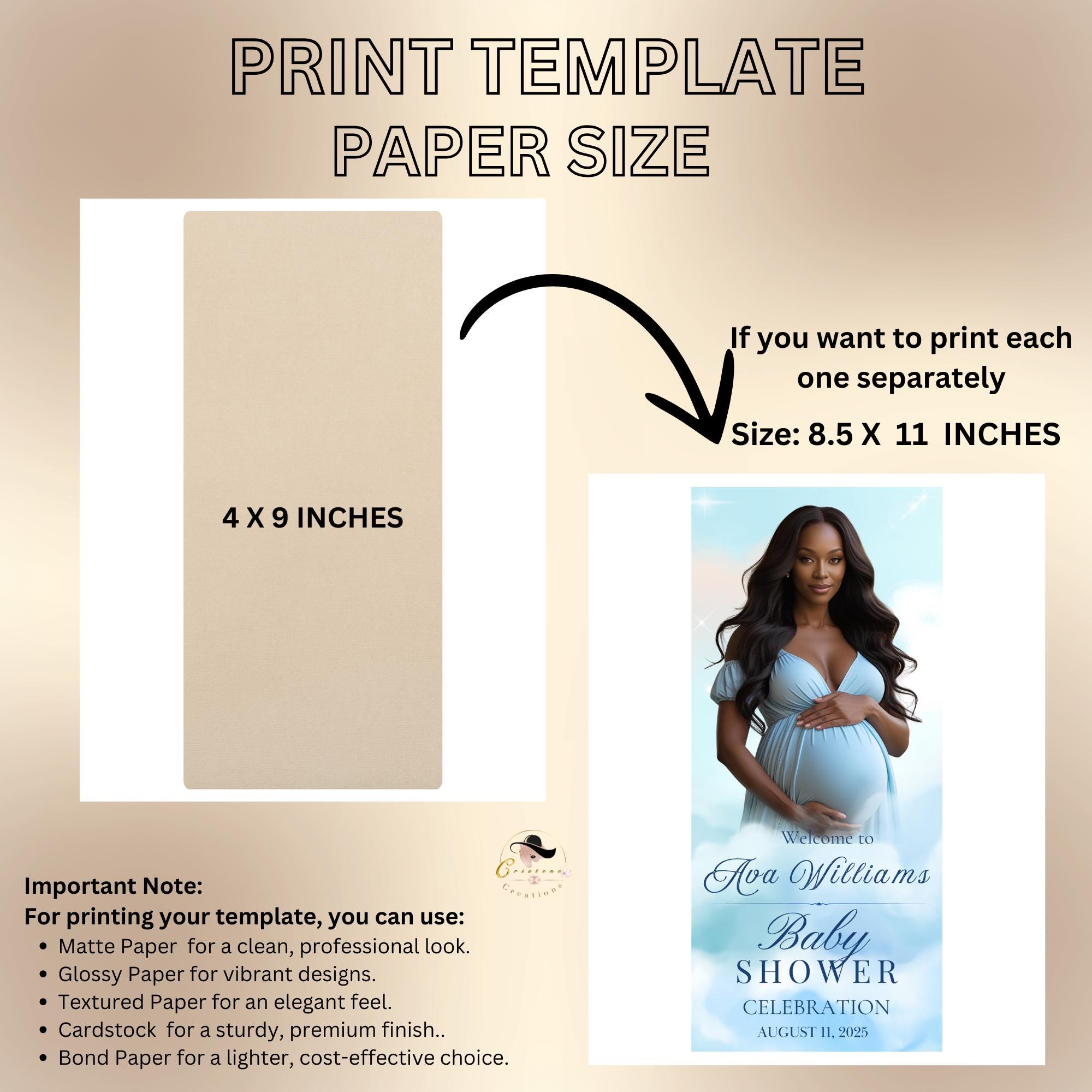 Baby Shower Program Template Blue With Photo It's a Boy Baby ...