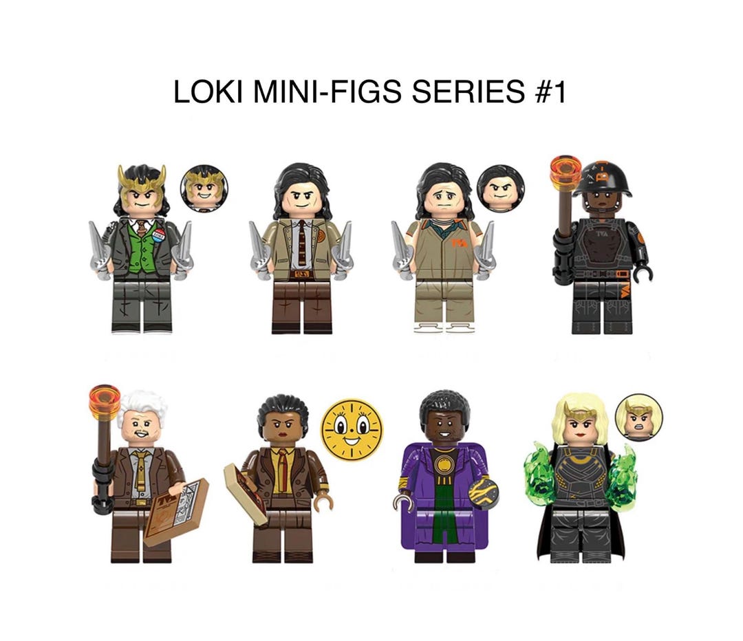 Custom 3D Printed Marvel Loki Inspired Puzzle Mini Figure Block Fig ...