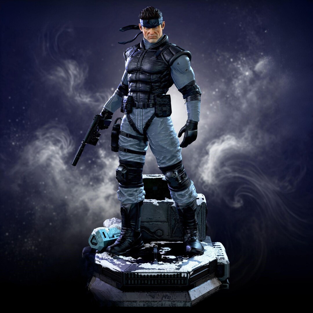 Solid Snake Metal Gear Solid STL - Etsy