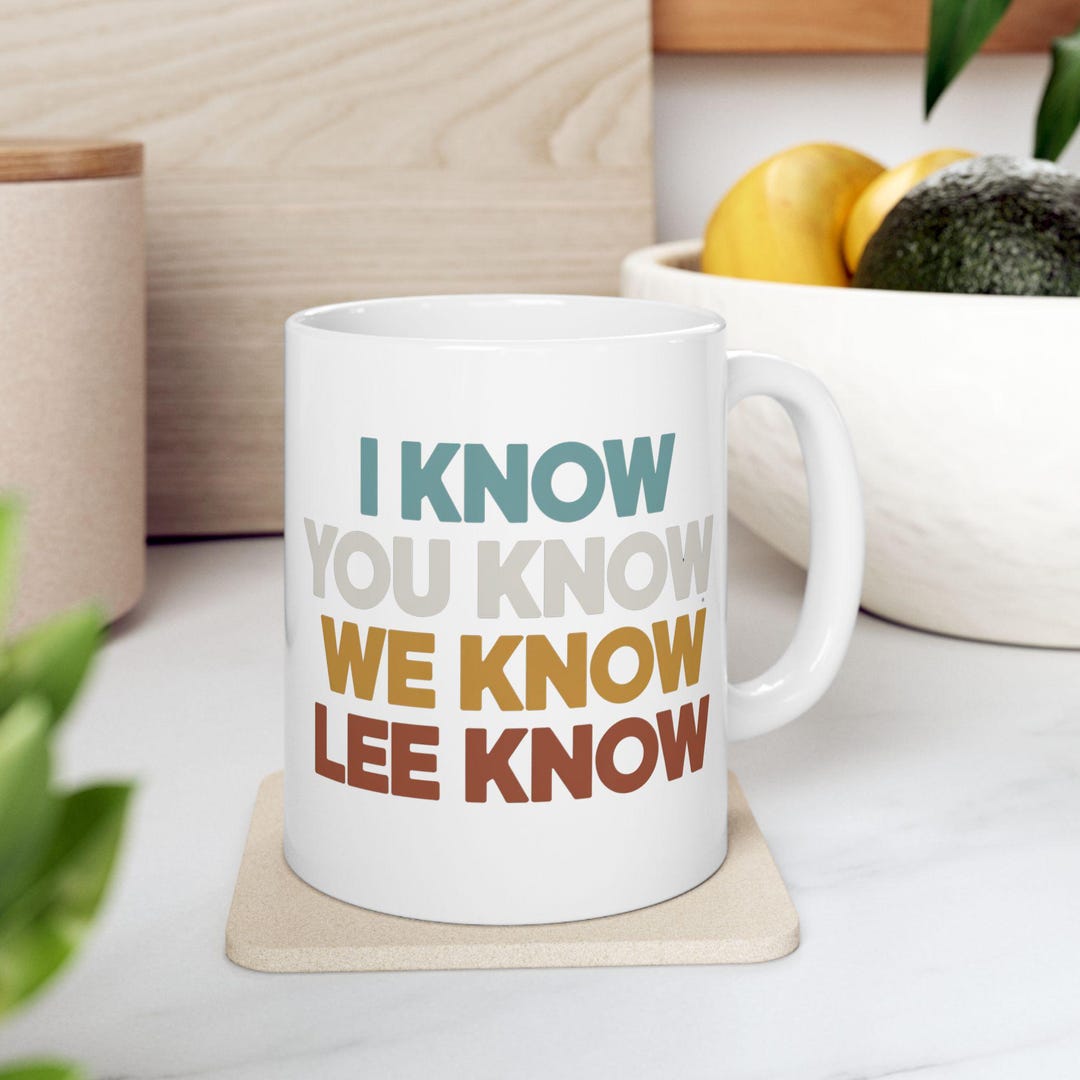 I Know You Know Lee Know Mug SKZ, Bangchan, Changbin, Hyunjin, Han ...