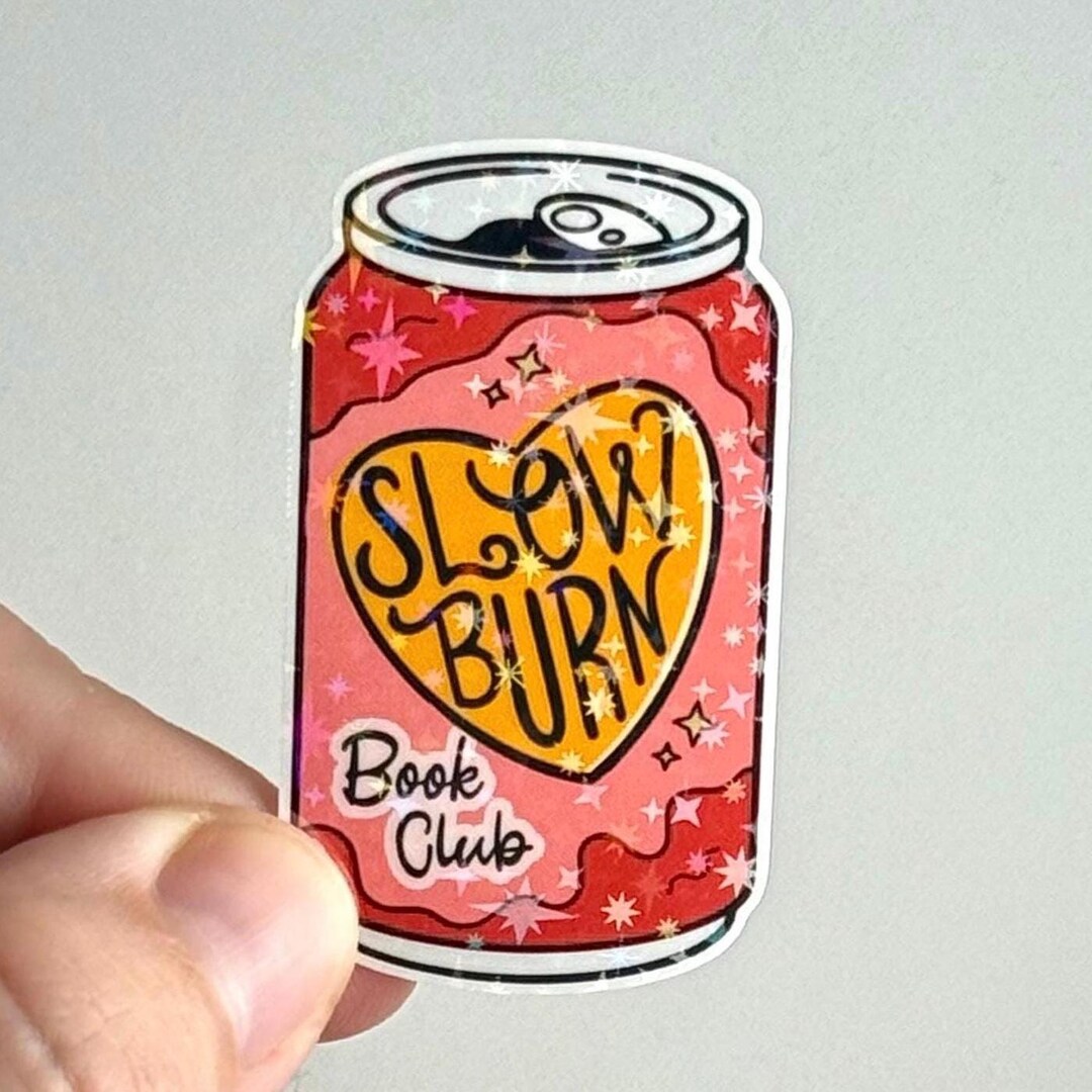 Slow Burn Book Club Soda Pop Drink Can Sticker | Kindle, Bookish ...