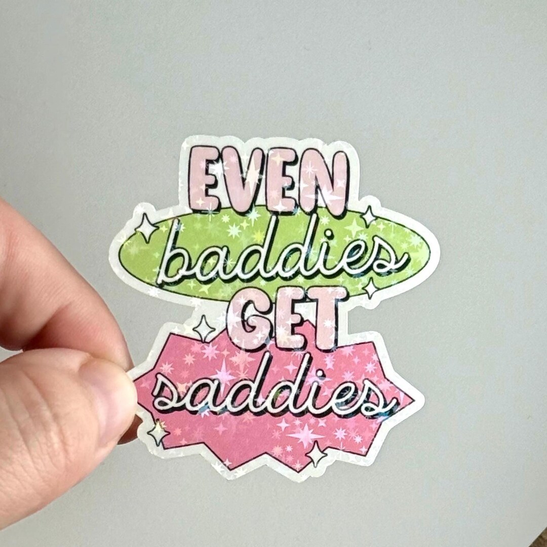 Even Baddies Get Saddies Text Sticker | Kindle, Bookish, Booktok, Book ...