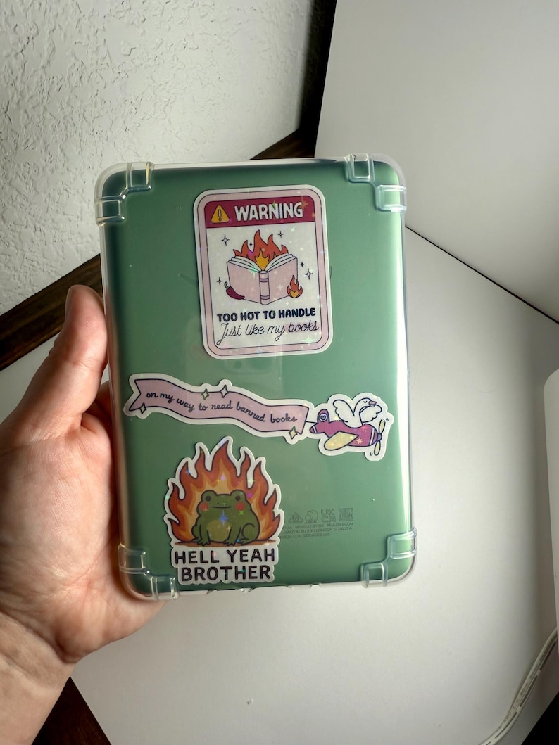 Hell Yeah Brother Frog Flame Sticker, Bookish, Booktok, Book Lover ...
