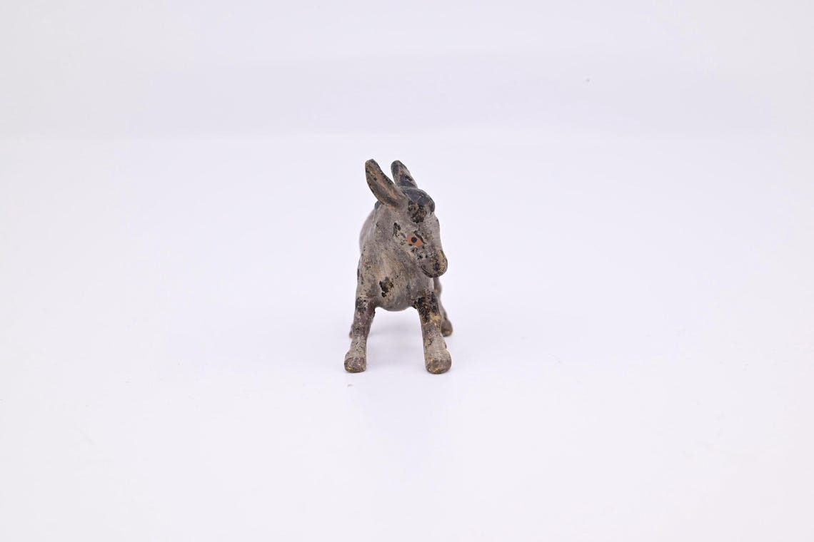 Small Early Antique Cold Painted Austrian Vienna Solid Bronze Donkey - Etsy