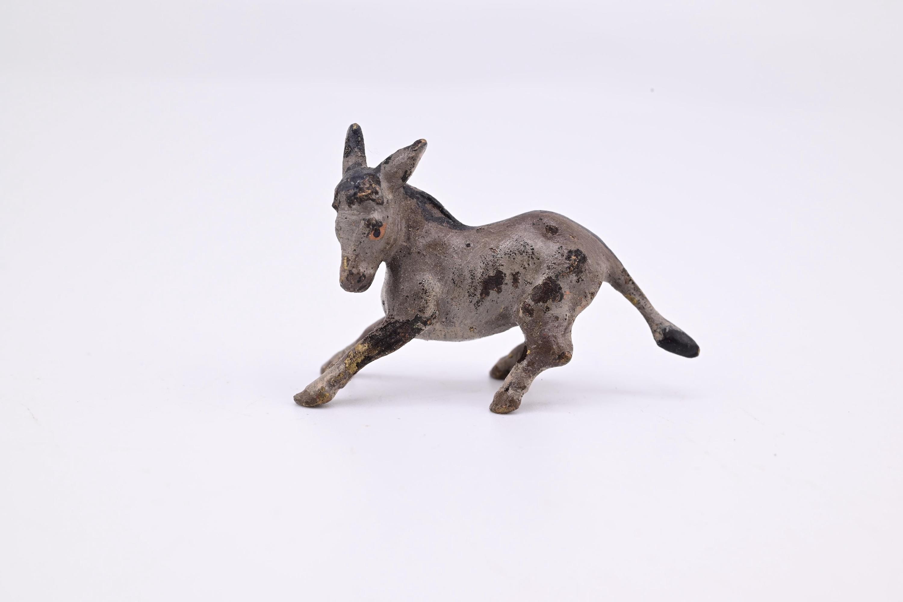 Small Early Antique Cold Painted Austrian Vienna Solid Bronze Donkey - Etsy