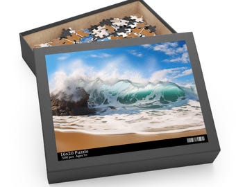 Ocean Wave Art Jigsaw Puzzle. Beautiful Art, Quality Print, Perfect ...