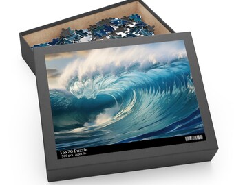 Ocean Wave Art Jigsaw Puzzle. Beautiful Art, Quality Print, Perfect ...