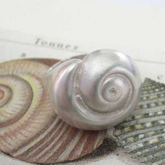Silver Hatteras Snail Shell Ring - Etsy