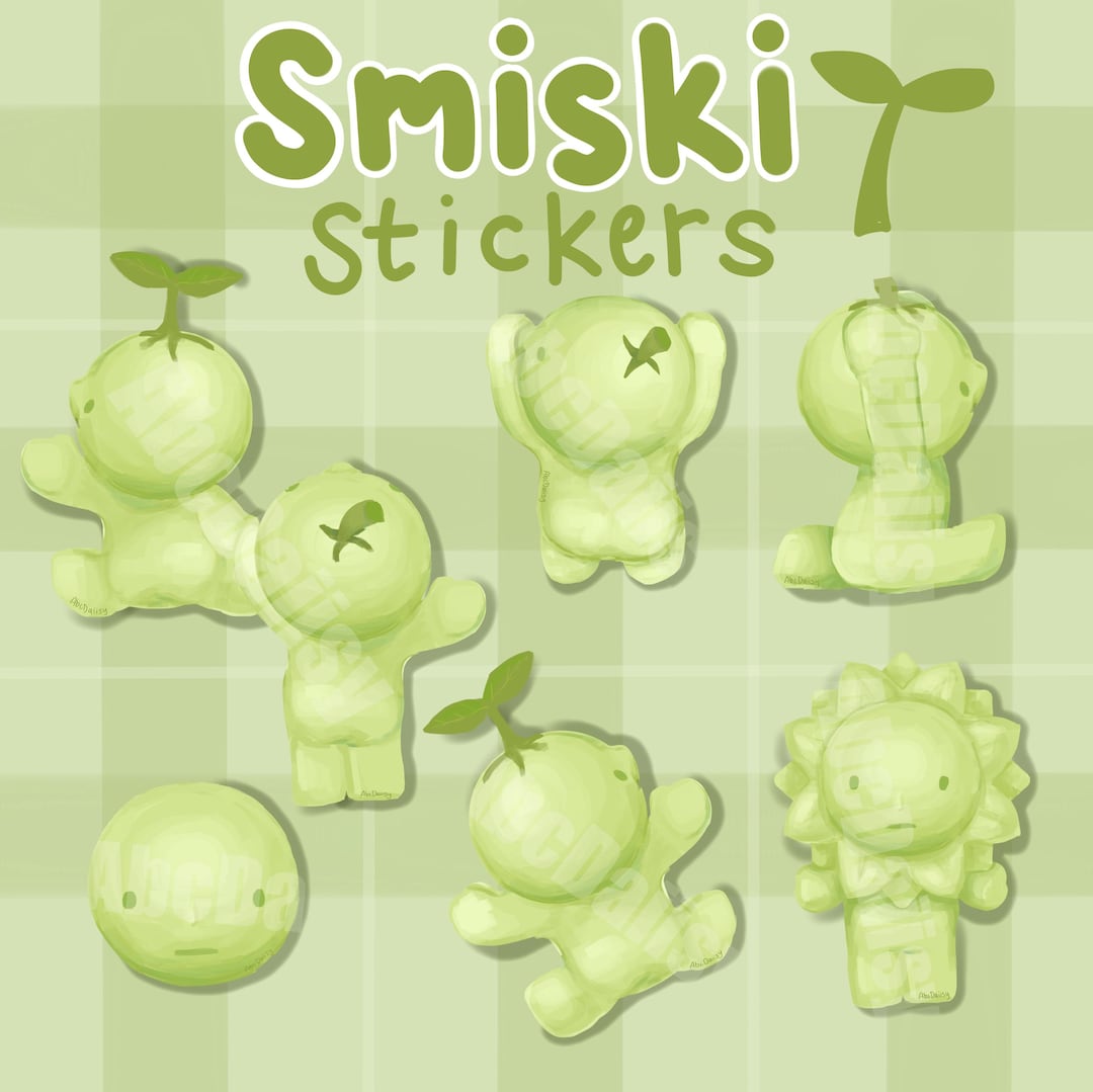 Smiski Plant Themed Stickers / Vinyl Waterproof Stickers / for Water ...