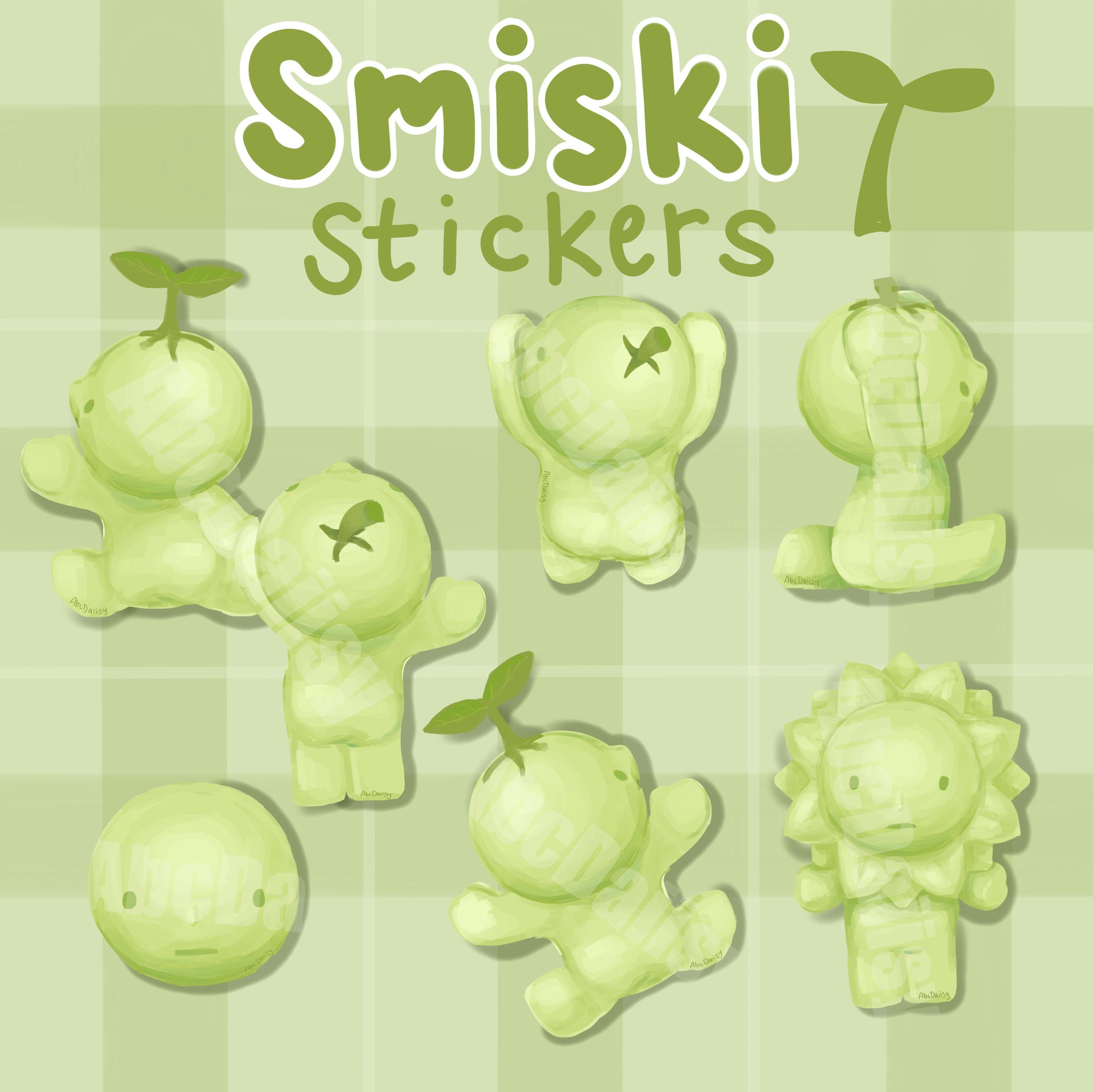 Smiski Plant Themed Stickers / Vinyl Waterproof Stickers / for Water ...