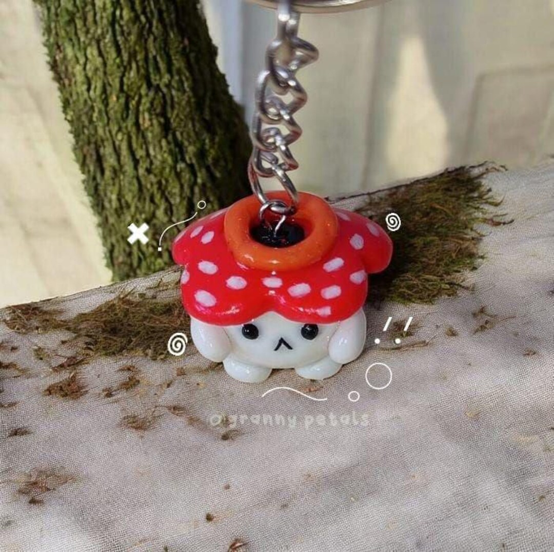 GP Rafflesia & Yellow Allamanda Flower Handmade Clay Keychain Phone ...